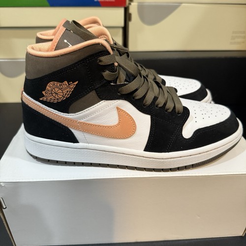 Size 6.5M/8W Nike Air Jordan 1 SE Mid Peach Mocha Women’s Shipped Same ...