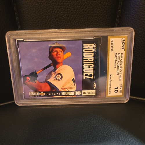 1994 Collectors Choice Gold Signature #647 Alex Rodriguez Graded #10 ...