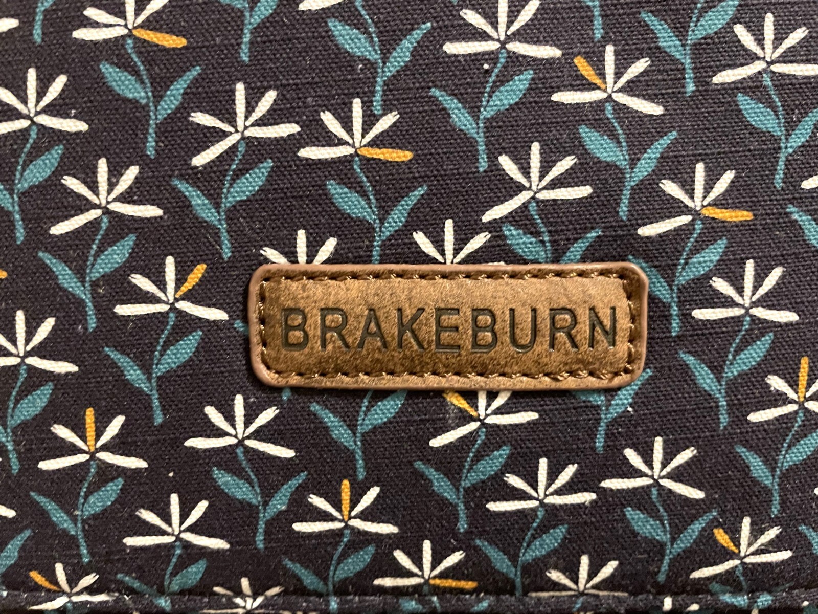 Brakeburn Navy Floral Crossbody Evelyn Navy Saddle Shoulder Bag Flowers ...