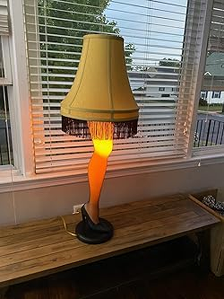 A Christmas Story 45" Full Size Lady's Leg Lamp, Shade w/FRAGILE Wood ...