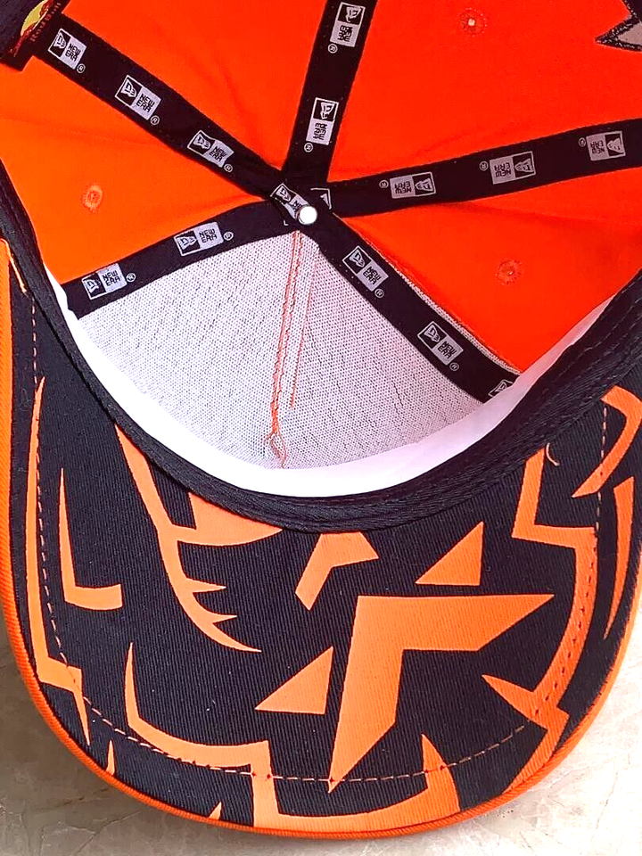 F1 Racing Unleash the Lion Orange & Black Drivers Cap. #1 Max. FACTORY ...