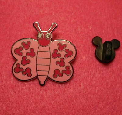 Disney Pin WDW Pink Butterfly Mickey Mouse Icon D0103 | eBay