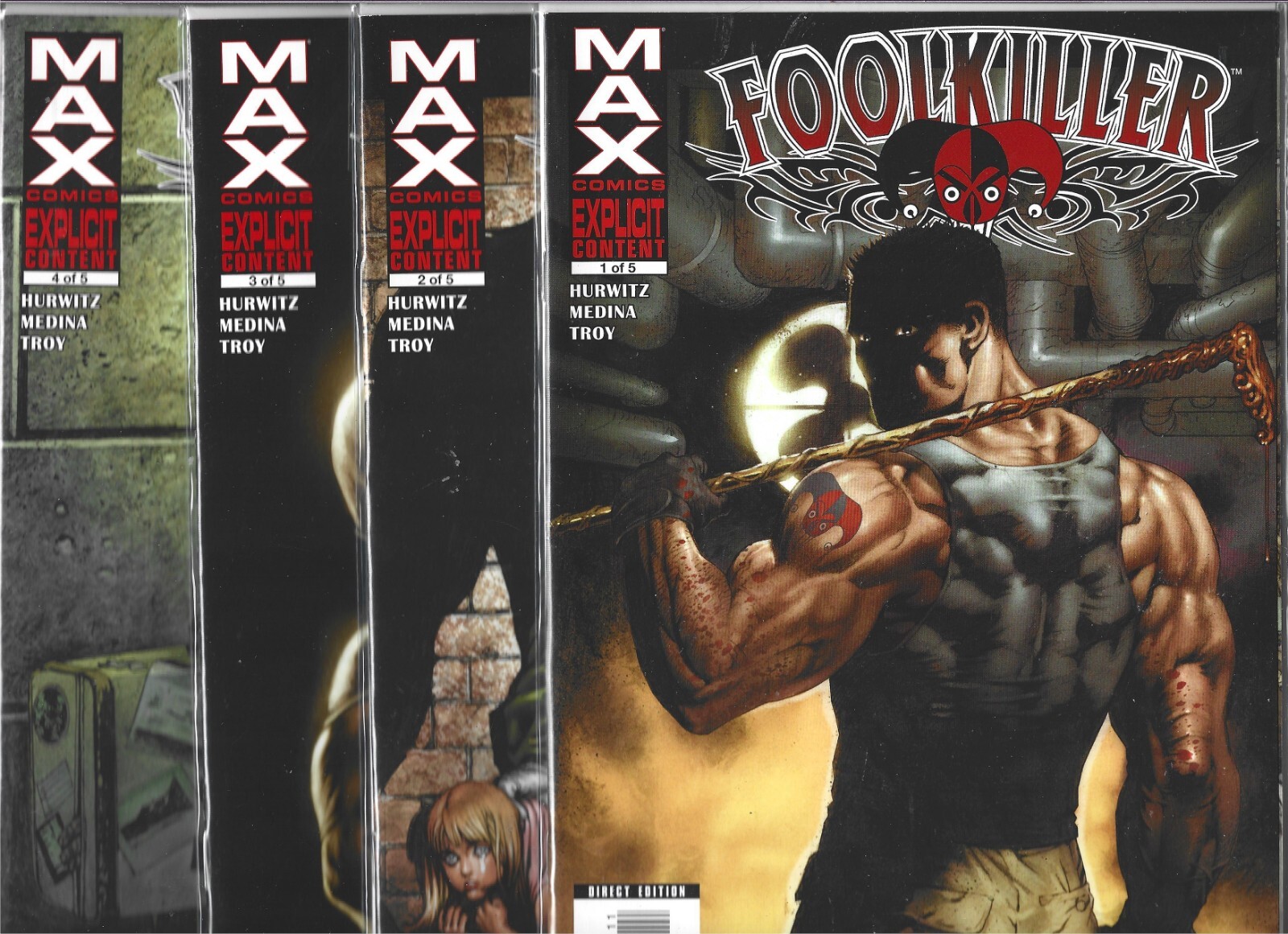 FOOLKILLER NEAR SET / LOT OF 4 - #1 #2 #3 #4 (NM-) MARVEL MAX COMICS ...