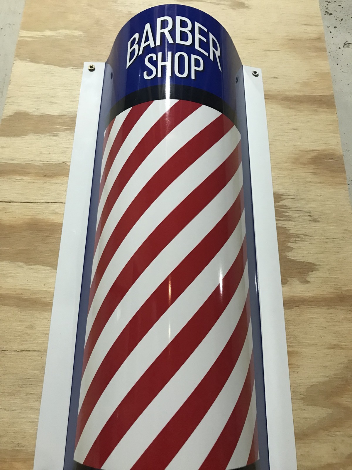 Barber Shop Vintage Style Beautiful Curved metal sign WOW!!!! | eBay