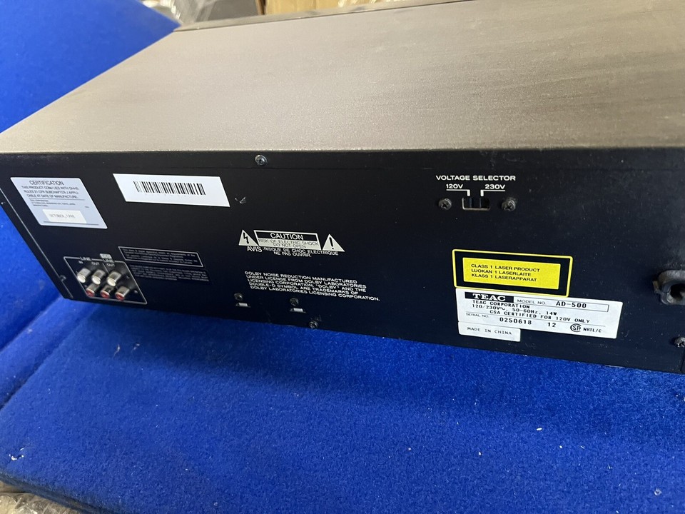 TEAC AD-500 CD Player and Reversing Cassette Recording Deck | eBay