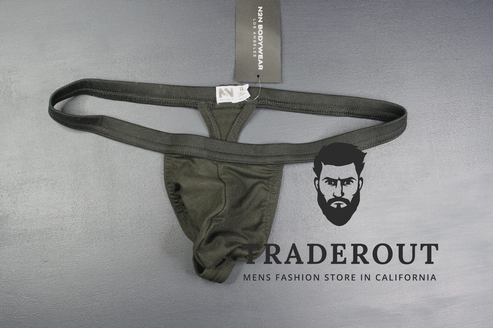 N2N Bodywear Men black classic brushed G-string Thong underwear size S ...