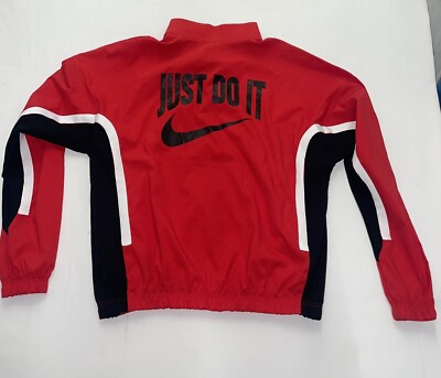 Nike Windbreaker Sportswear Just Do It Jacket Size Medium | eBay
