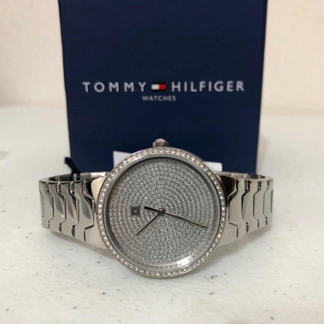 Tommy Hilfiger 1781998 Watch With 36mm Silver Face With & Silver ...