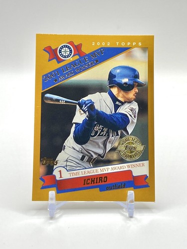 2002 Topps Ichiro Suzuki 2001 League MVP Award Winner #716 Seattle ...
