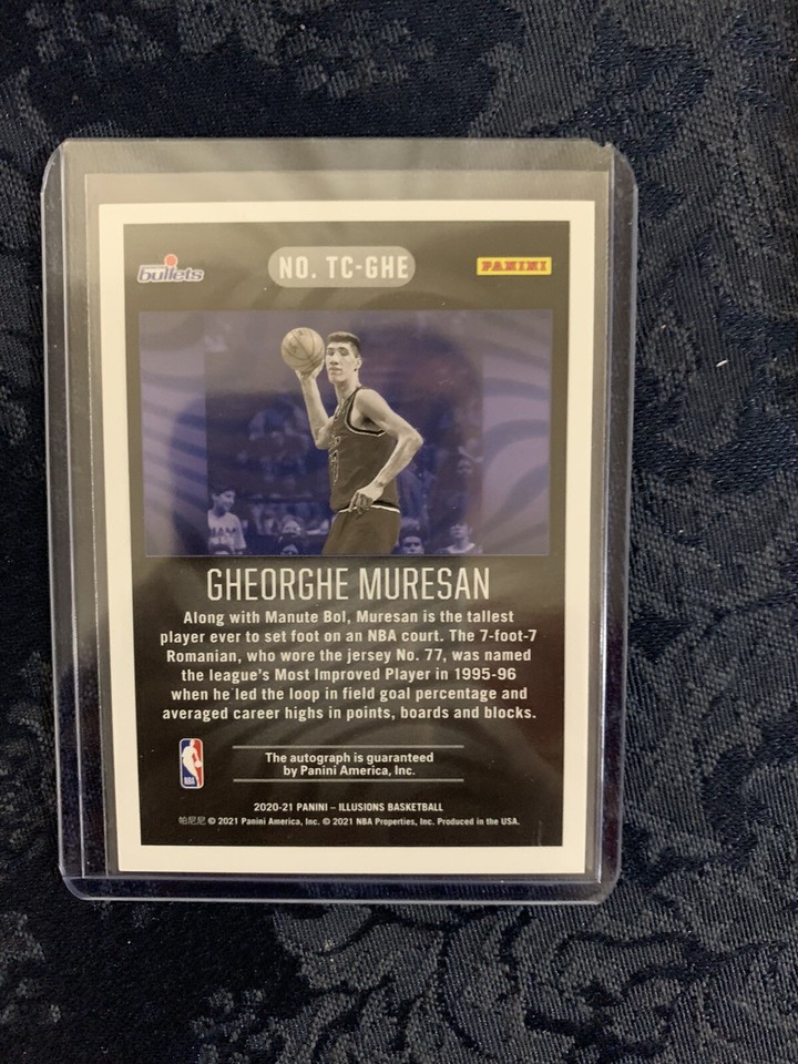 GHEORGHE MURESAN 2020-21 Illusions Trophy Collection Auto Card SP “MY ...