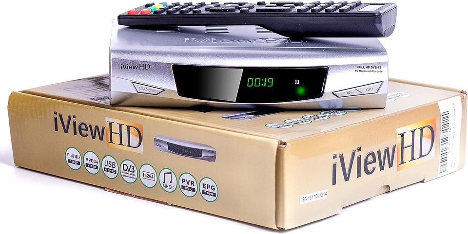 iView HD Freeview Digital TV Receiver Tuner Set Top Box USB Recorder ...