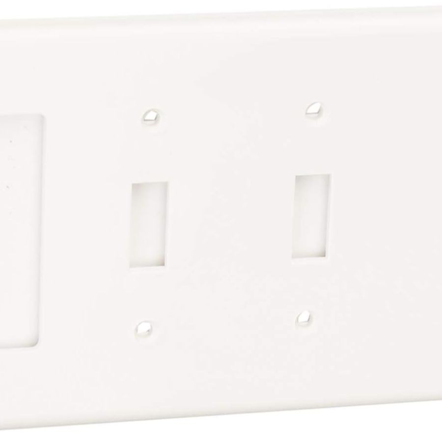 4-Gang 3-Toggle 1-Decora/GFCI Device Combination Wallplate Standard ...