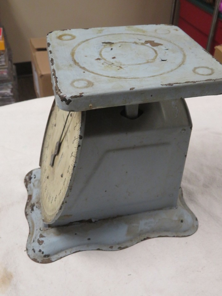 Antique 1912/1913 Wedgeway 25lb Black Chippy, Rusty And Working Counter ...