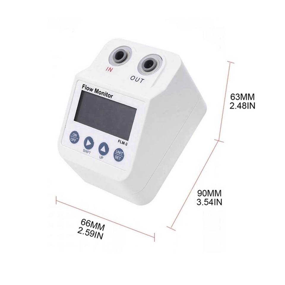 Digital Display Water Meter with Electronic Digital Display Monitor ...