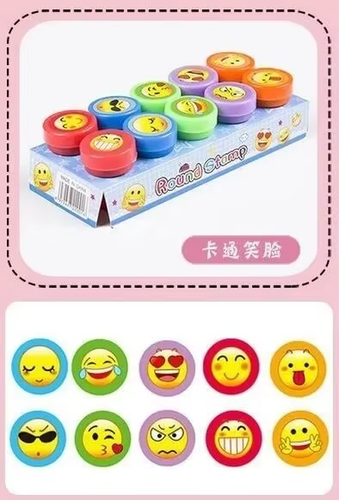 10Pcs Assorted Stamps for Kids Self-Ink Stamps Children Toy Stamps ...
