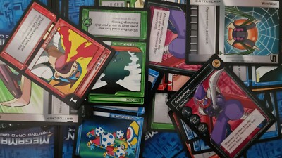 50 Megaman NT Warrior Trading Card Game TCG Card Lot Decipher | eBay
