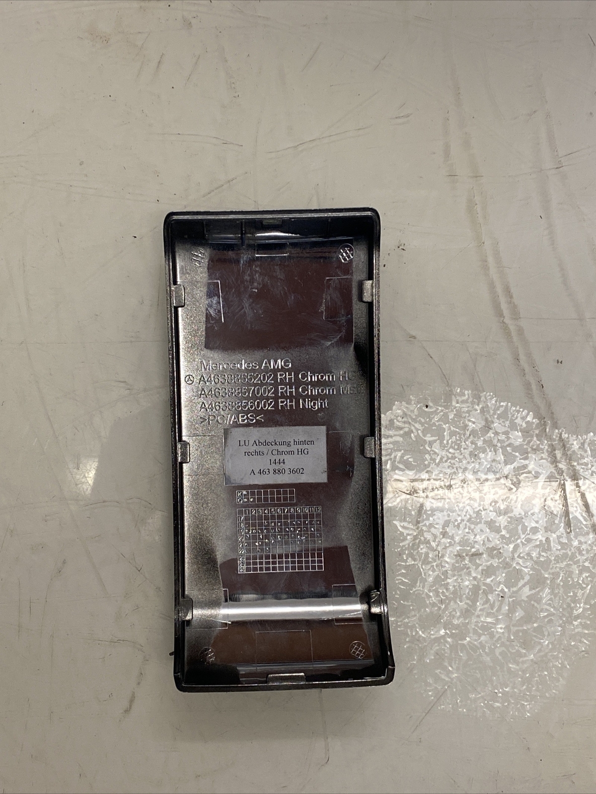 MERCEDES-BENZ G CLASS W463 AMG REAR COVER TIM RIGHT SIDE A4638803602 ...