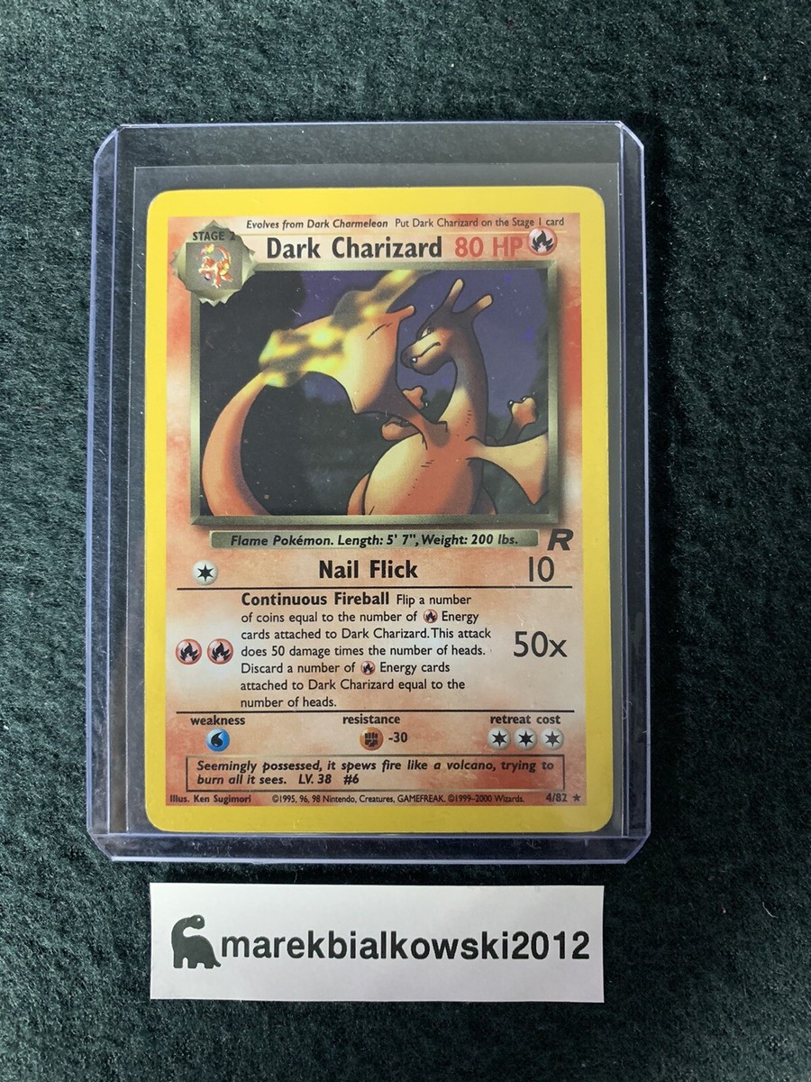 Dark Charizard Card Custom Metal Charizard VMAX Black Edition Pokemon