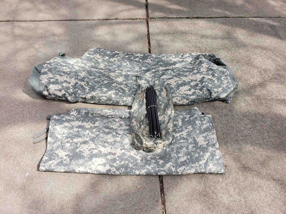 USGI Military Tent Improved Combat Shelter Digital ACU ICS Backpacking ...