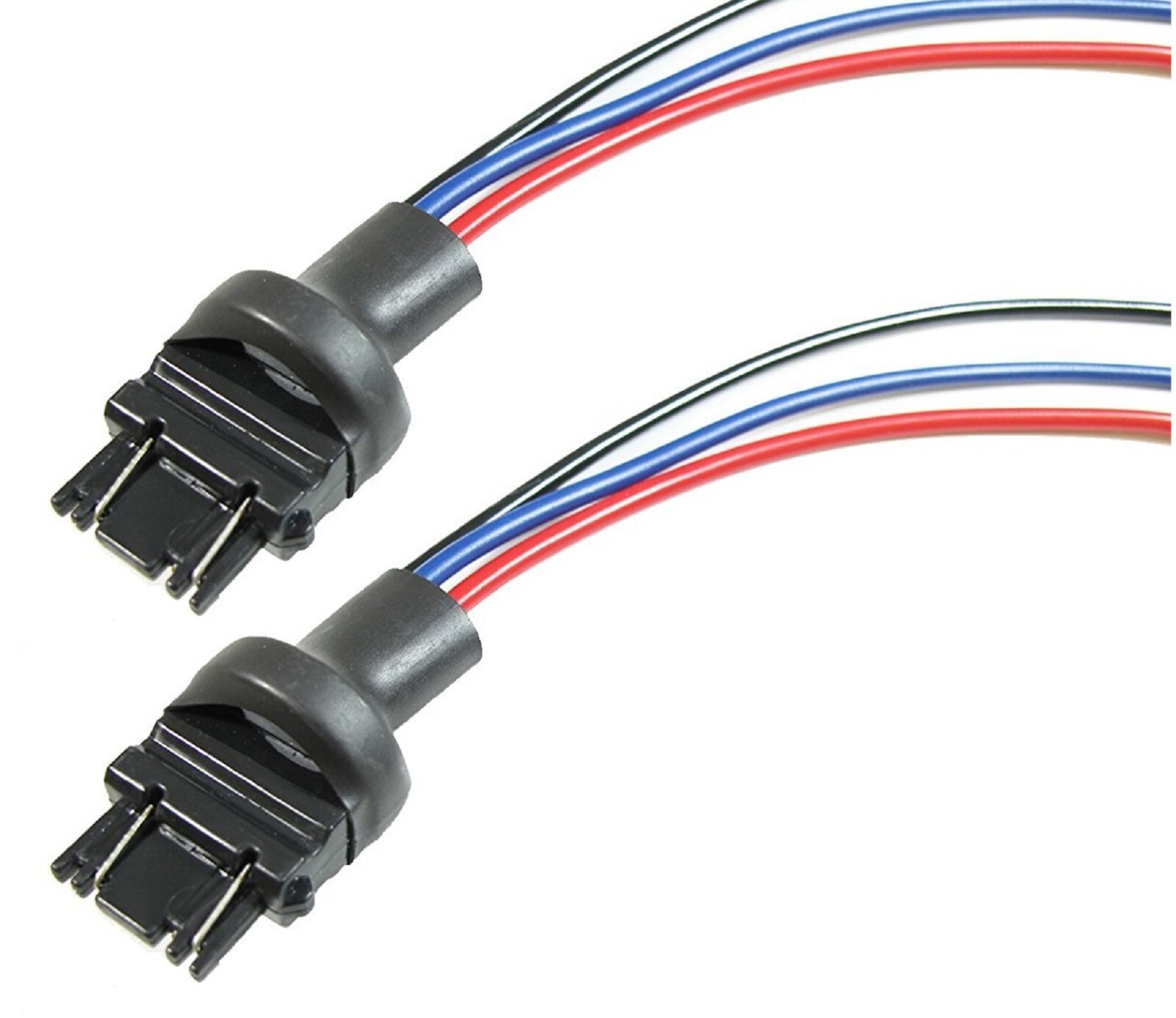 Pigtail Wire Male Socket 3157 T25 Two Harness Cable Back Up Reverse ...