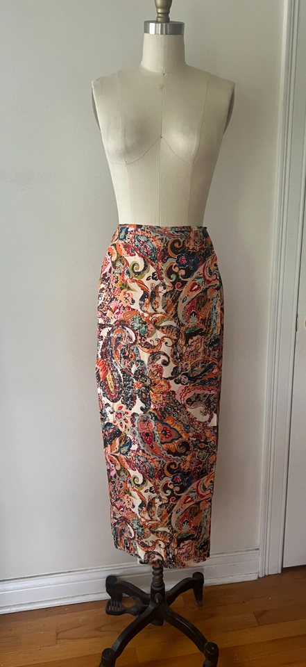 ROBERT GRAHAM Addison Silk Blend Maxi Skirt Size 4 $328 - NWT | eBay