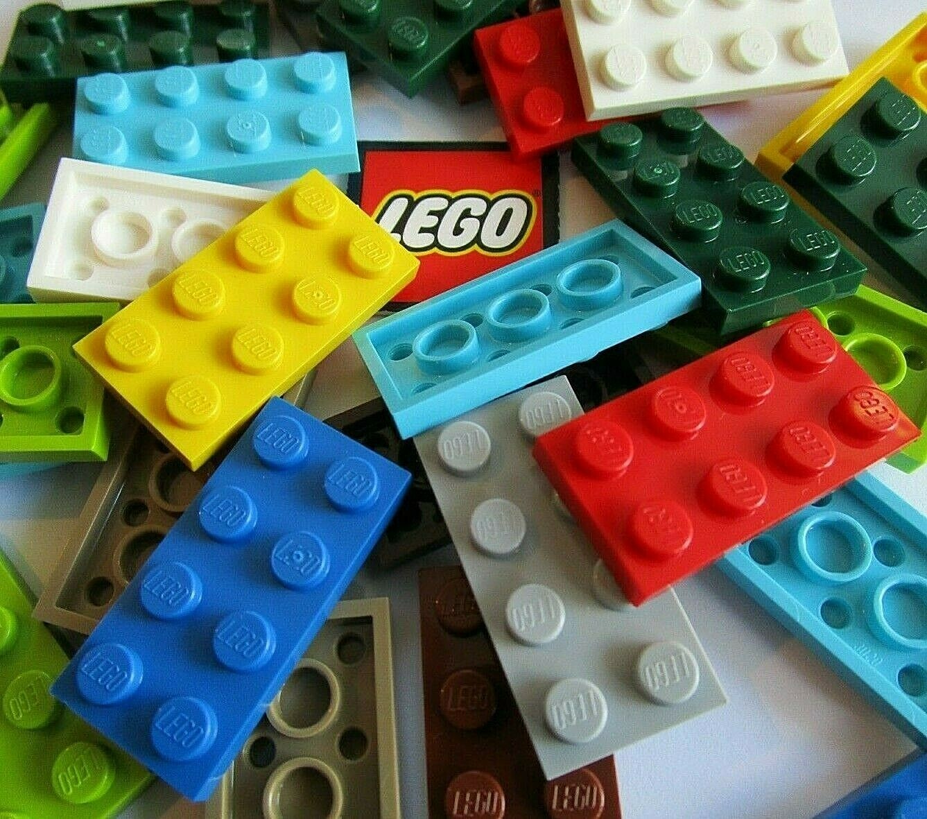 LEGO 2x4 PLATES (Packs of 40 Plates) - Choose your Colour - Design 3020 ...