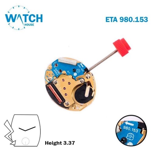 Mouvement ETA 980.153 Swiss Made, 2 aiguilles, mouvement à quartz. | eBay