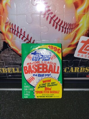 1990 Topps Baseball Pack Sealed Pack This Is For 1 Pack | eBay