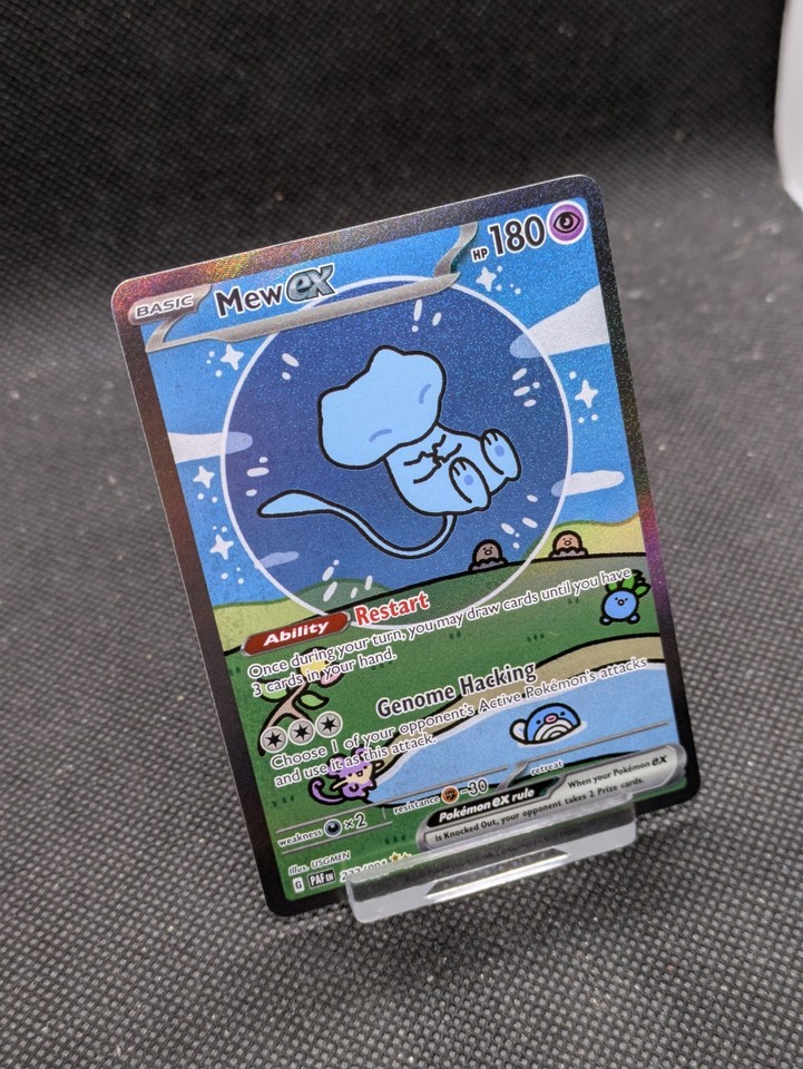 Bubble Mew EX 232/091 Special Illustration Rare Paldean Fates Pokemon ...