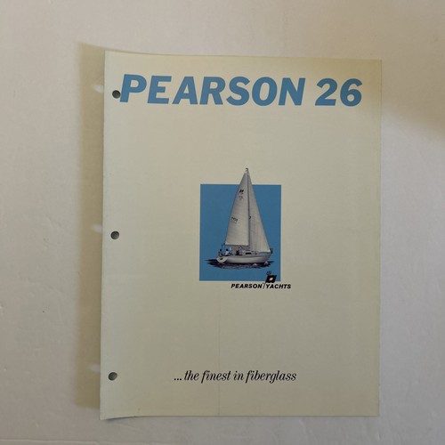 PEARSON 26 Yachts Sailboat Vintage Dealer Sales Brochure Catalog ...