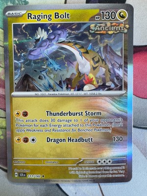 Raging Bolt Holo English Pokemon TCG BKBC289 | eBay