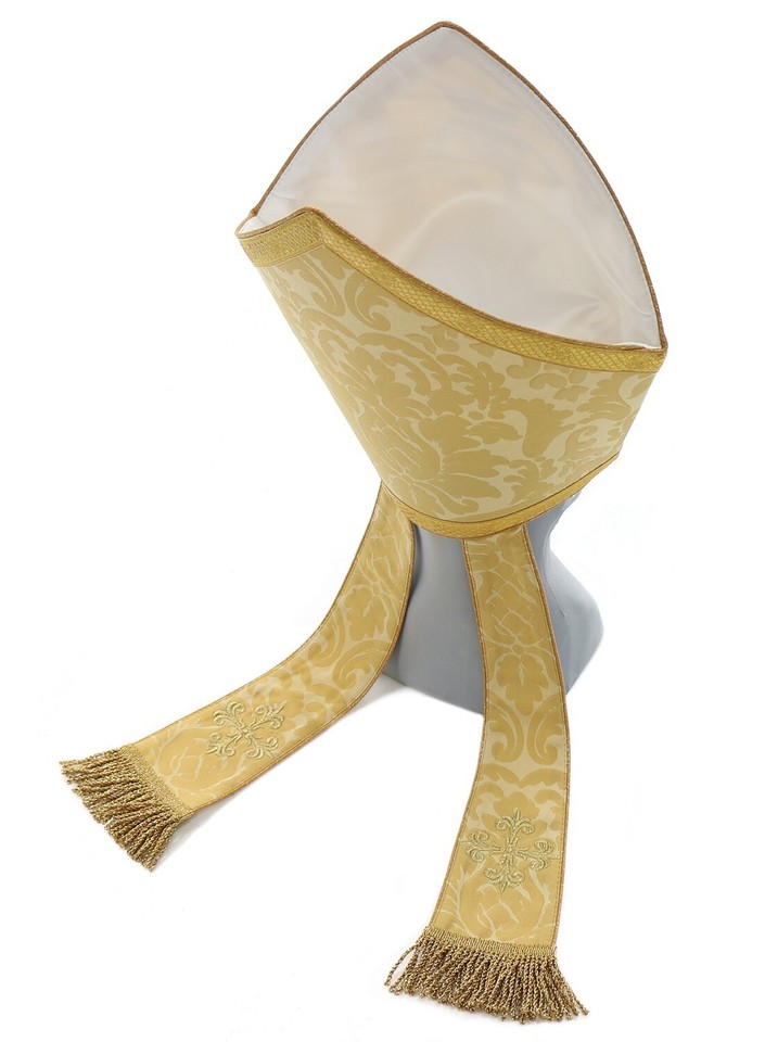 Gold Bishop's Miter Mitre Vestment Mitre D'or Mitra Dorada Gold Oro ...