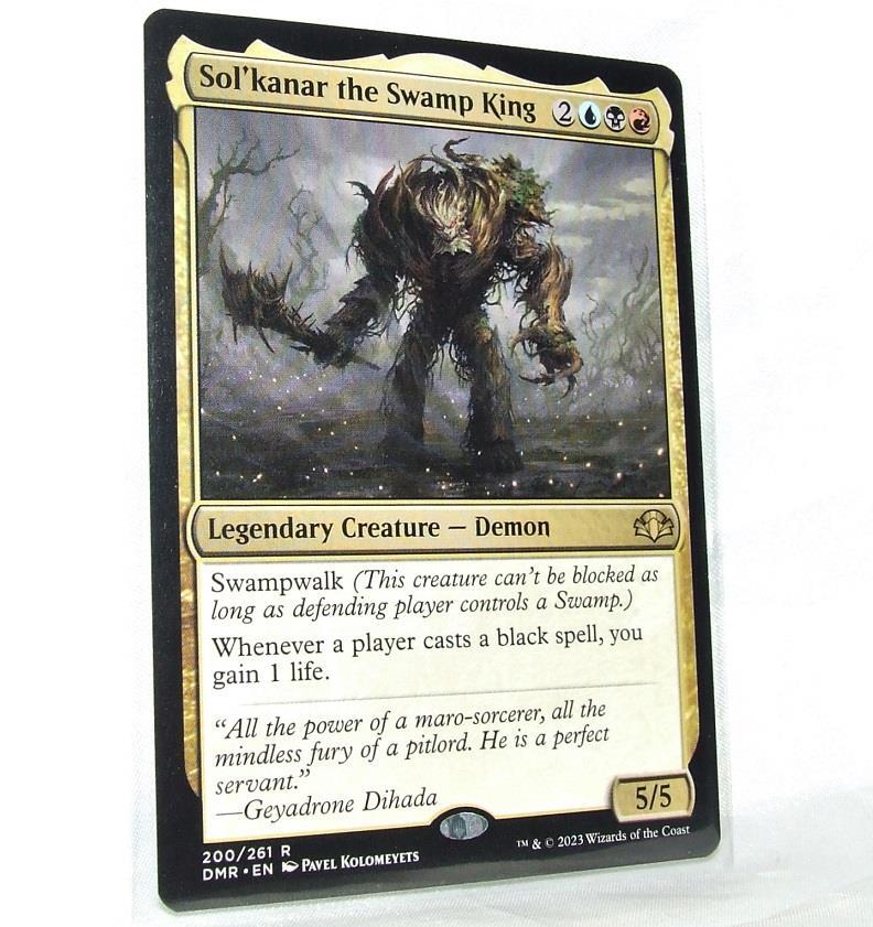 Sol'Kanar the Swamp King Dominaria Remastered Rare MTG Card 200 | eBay