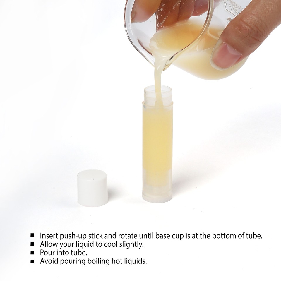 60 PACK Empty Lip Balm Tubes Bulk Twist-up Caps 3/16 Oz (5.5 ml ...