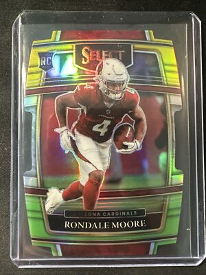 2021 Select Rondale Moore Rookie Concourse Green Yellow Prizm Die Cut ...