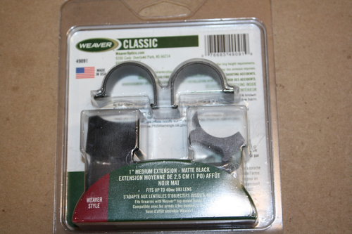 WEAVER , CLASSIC, EXTENSION, 1 INCH SCOPE RINGS | eBay