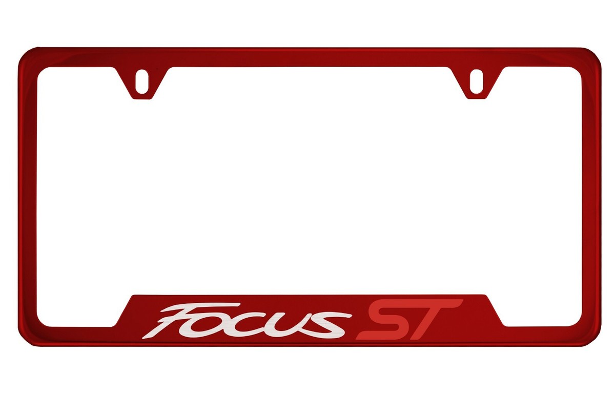 Red License Plate Frame