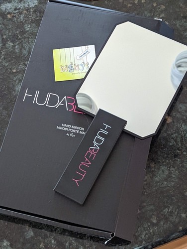 HUDA BEAUTY Handheld Mirror Black Rectangle / Octagon Shape BNIB | eBay