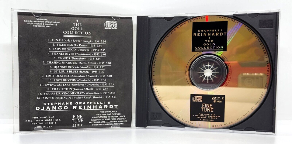 DJANGO REINHARDT & STEPHANE GRAPPELLI / THE GOLD COLLECTION (CD, 1998 ...