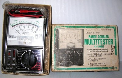 Micronta Range Doubler Multitester 43 Ranges Cat No. 22-204C Fused ...