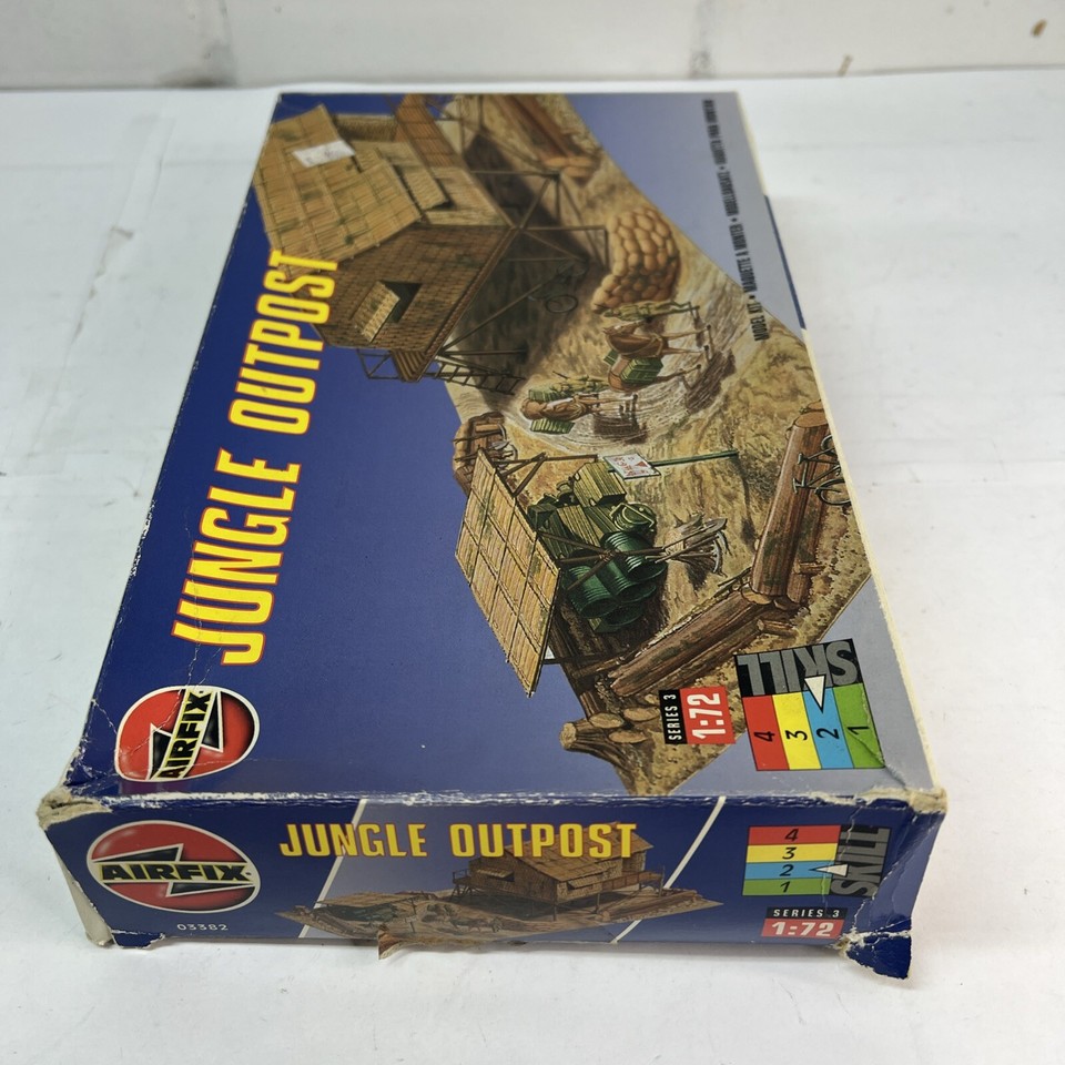 Vintage Airfix 1:72 Jungle Outpost Diorama Model Kit - New - Opened Box ...