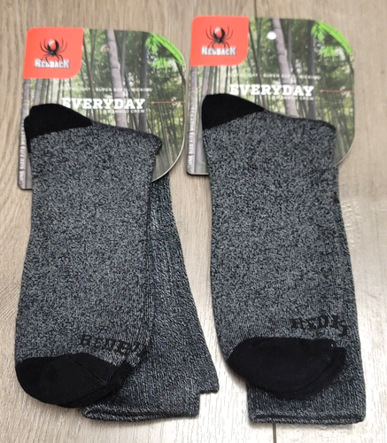 2 Pair) Redback Dark Grey Bamboo Work Socks sz10-13 #BAML | eBay