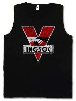 1984 LOGO VINTAGE INGSOC TANK TOP Big Oceania Brother George Orwell ...