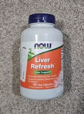 Now Foods Liver Refresh *LARGER 180 Veg Capsules -GMP Quality Assured ...