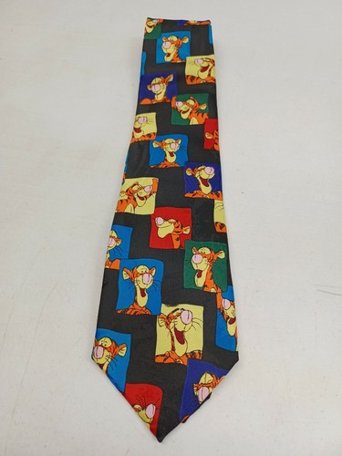 Disney Tiger Winnie The Pooh Black Comic Necktie Tie Cartoon | eBay