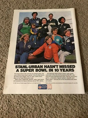 Vintage 1980s STAHL URBAN NFL JACKET Print Ad DALLAS COWBOYS OAKLAND ...