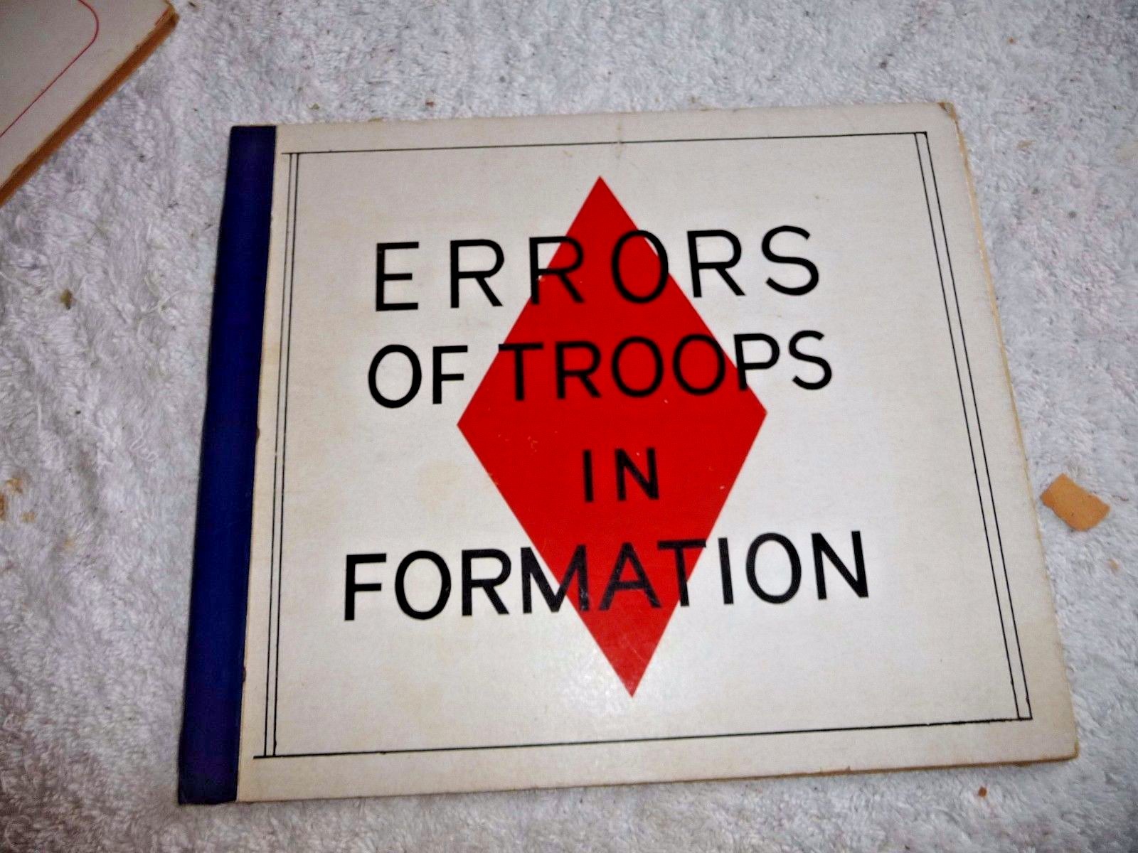 VINTAGE PHOTO BOOK US ARMY ERRORS OF TROOPS IN FORMATION | eBay