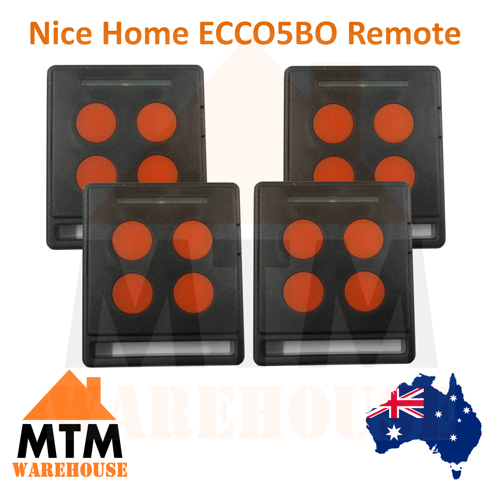 4x Nice Home ECCO5BO ECCO5 ECCO Genuine Original Remote Transmitter ...
