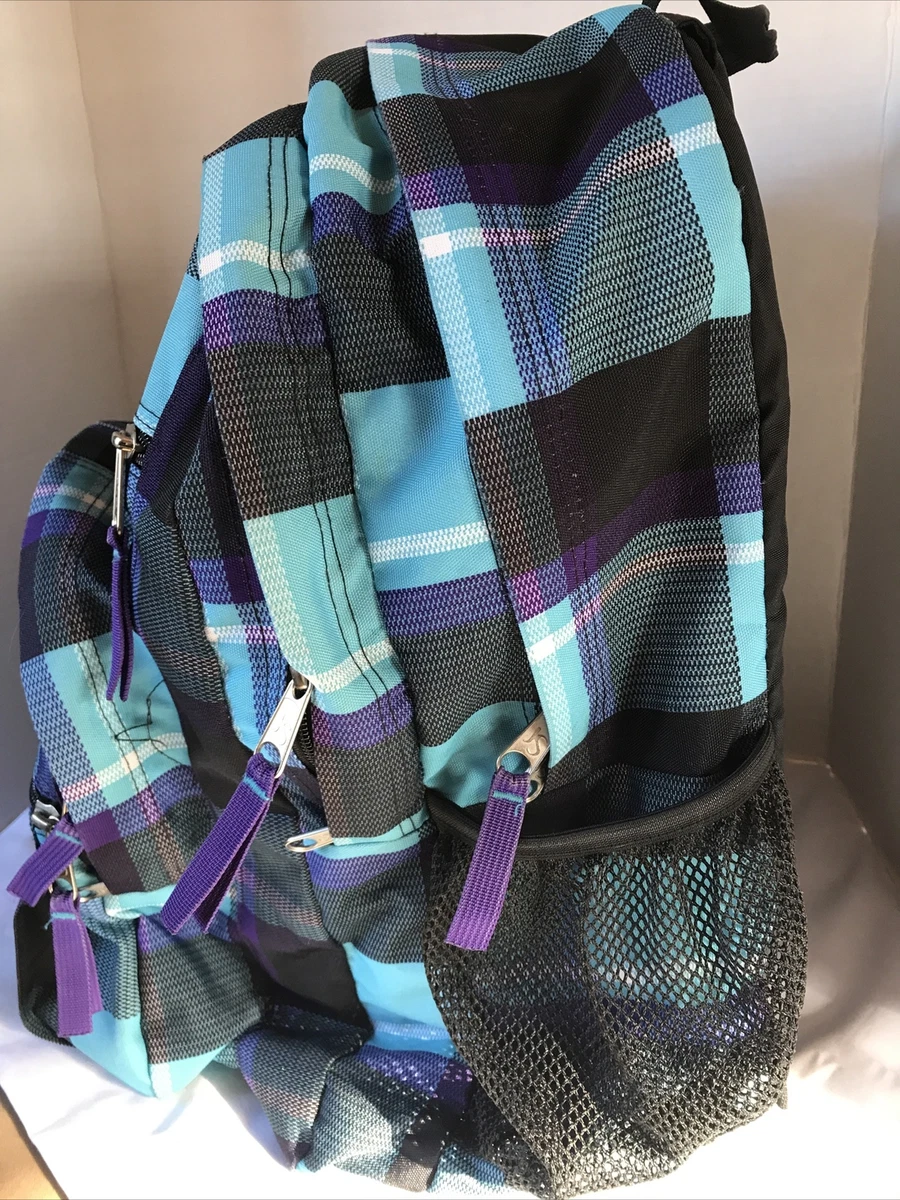 Jansport Backpacks Blue Plaid