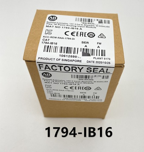 New Factory Sealed AB 1794-IB16 1794IB16 SER A Flex I/O Input Module ...